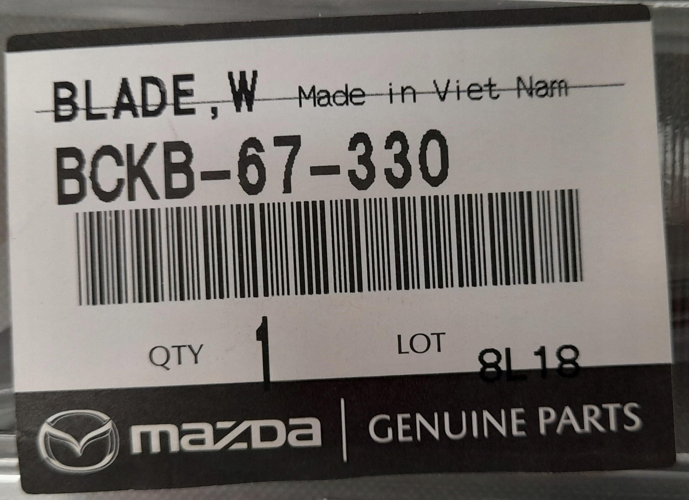 Wycieraczka samochodowa Mazda Oryginalne Oe Pióro Wycieraczki Prawe ...