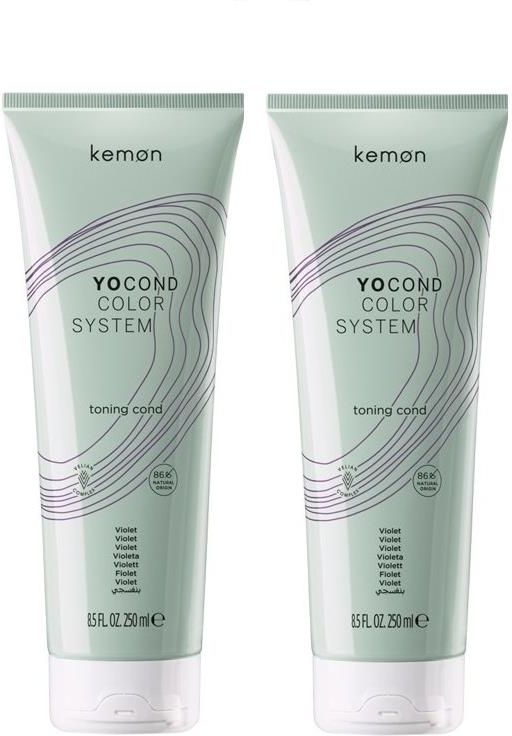 KEMON YO COND VIOLET , ZESTAW ODŻYWEK ODŚWIEŻAJĄCYCH KOLOR WŁOSÓW ...