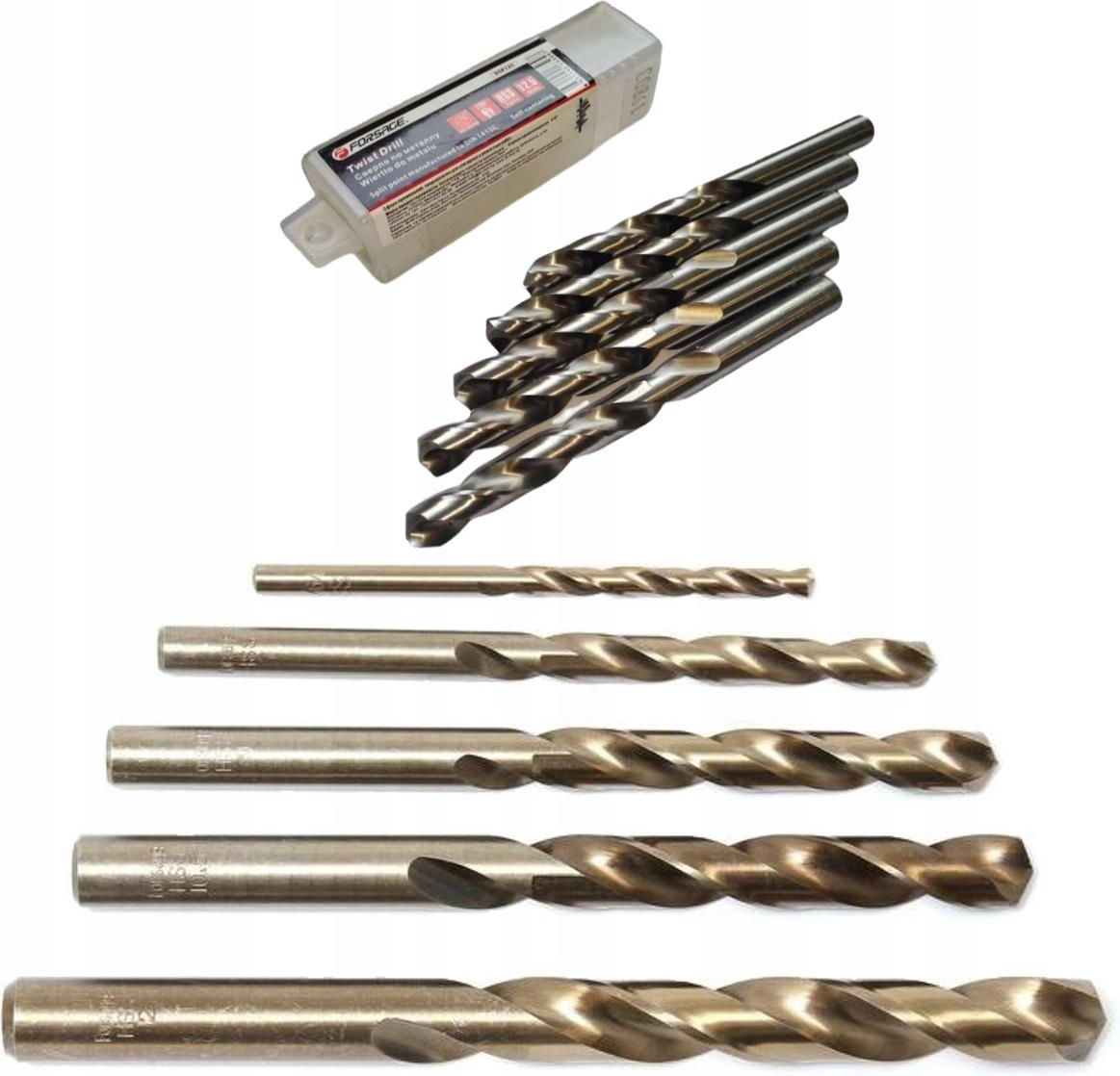 Wiertło Forsage Zestaw Wierteł 10 Szt. Wiertła Do Metalu 6mm Hss 19874 ...