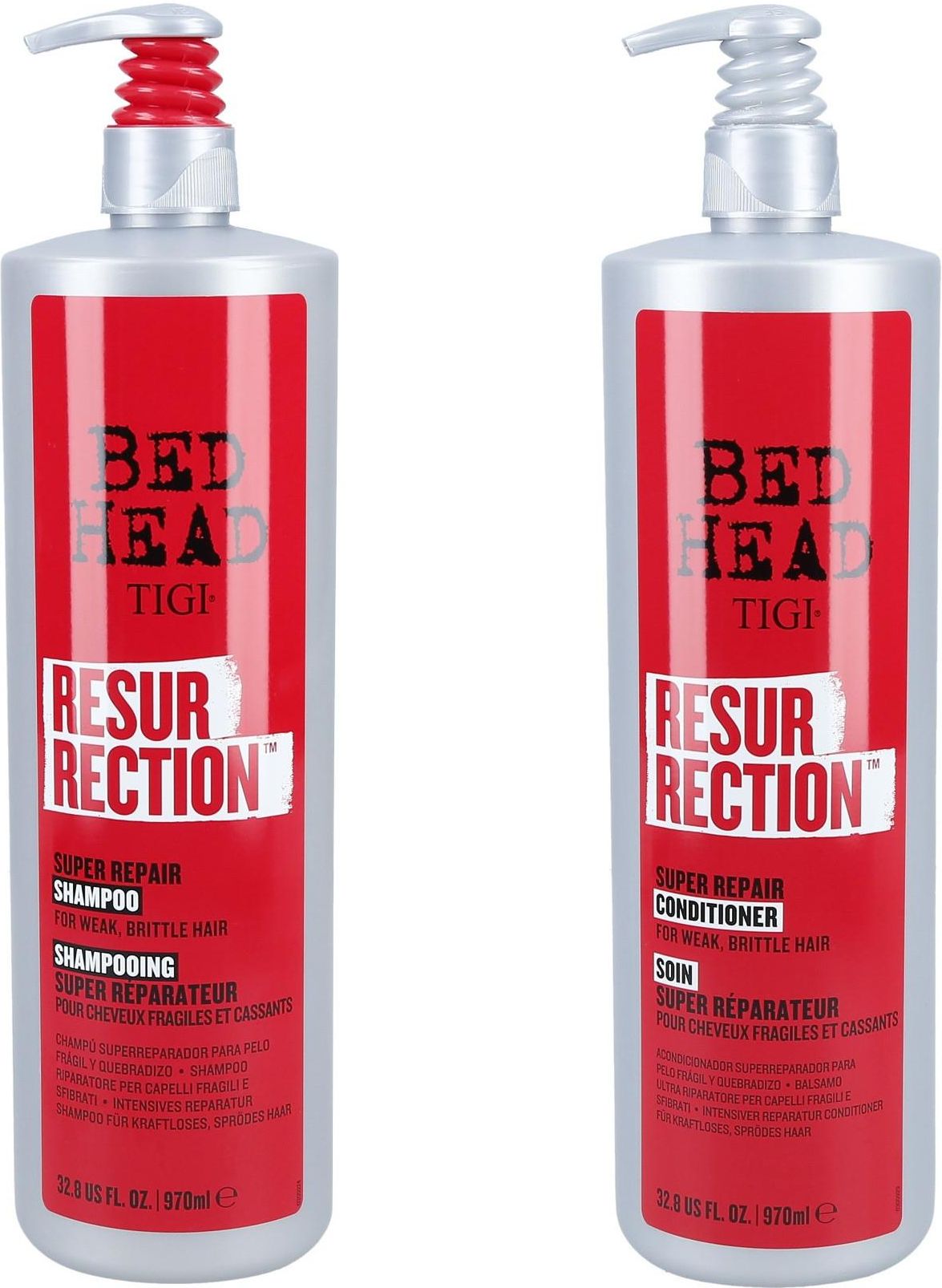 TIGI BED HEAD RESURRECTION Zestaw do włosów osłabionych Szampon 970ml ...