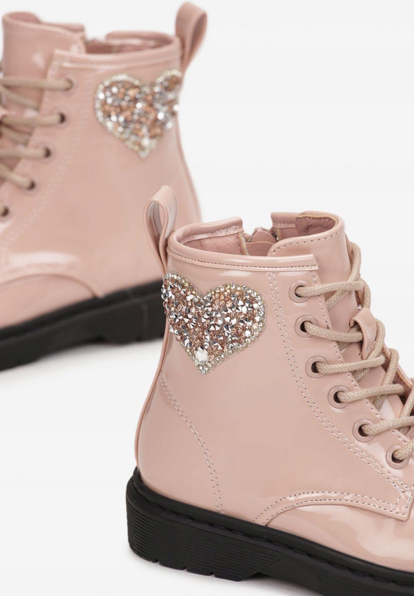 Born2Be Różowe Botki 25 Zima Lakierowana ekoskóra - Ceny i opinie ...