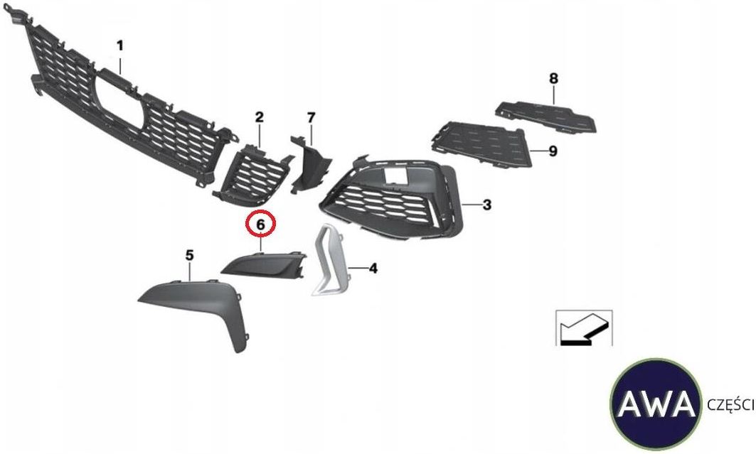 Bmw Oe 3 G20 G21 M Zderzak Przedni P Plus L Boczny Grill 51128089210 ...