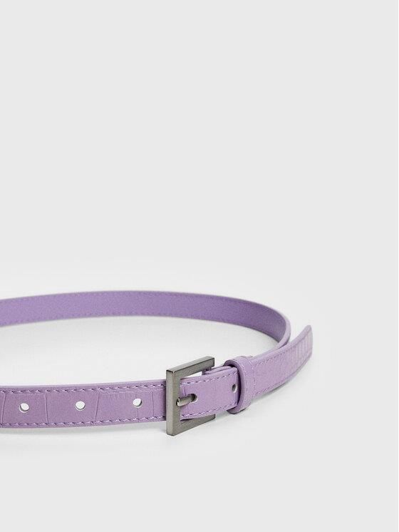 Mango Pasek Damski Frenchic 37005828 Fioletowy - Ceny i opinie - Ceneo.pl