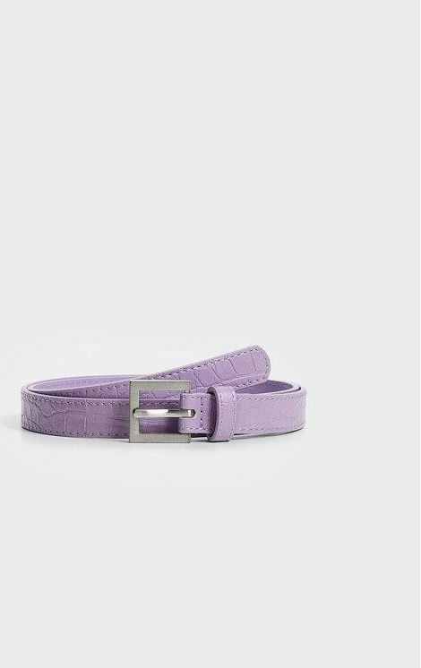 Mango Pasek Damski Frenchic 37005828 Fioletowy - Ceny i opinie - Ceneo.pl