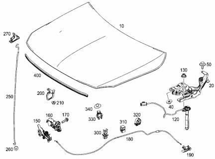 Maska samochodowa MercedesBenz Oe Maska Pokrywa Silnika Mercedes Gla ...