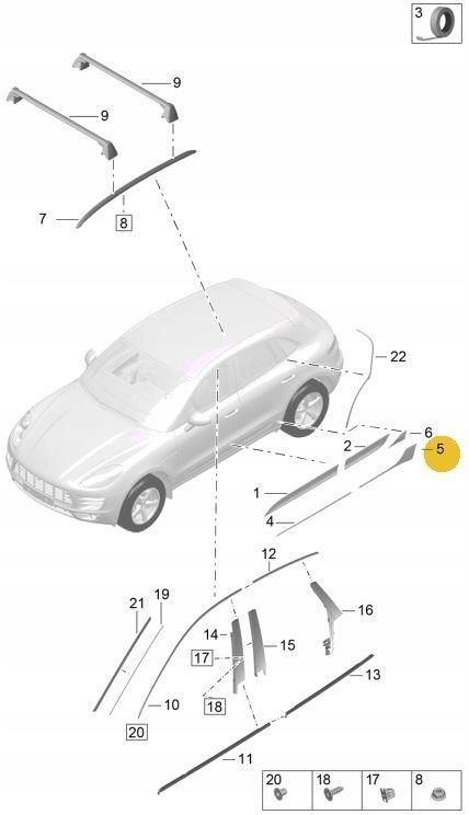 Porsche Oe Folia Zabezpieczająca Drzwi Lewyt Macan 95B853931A - Opinie ...
