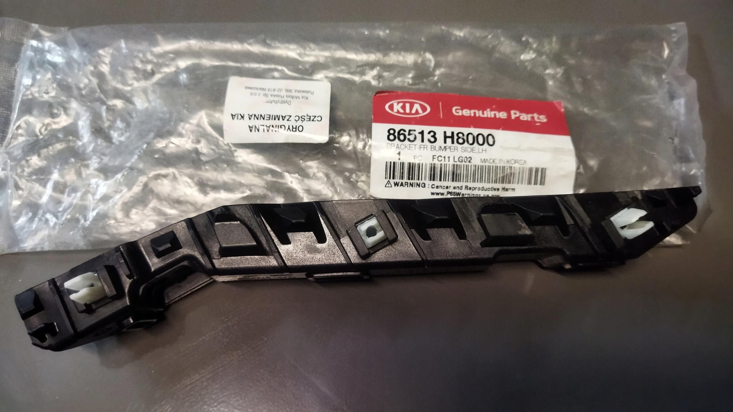 Kia Oe Ślizg Zderzaka Przedni Lewy Prawy Rio 17 86513 H8000 - Opinie i ...