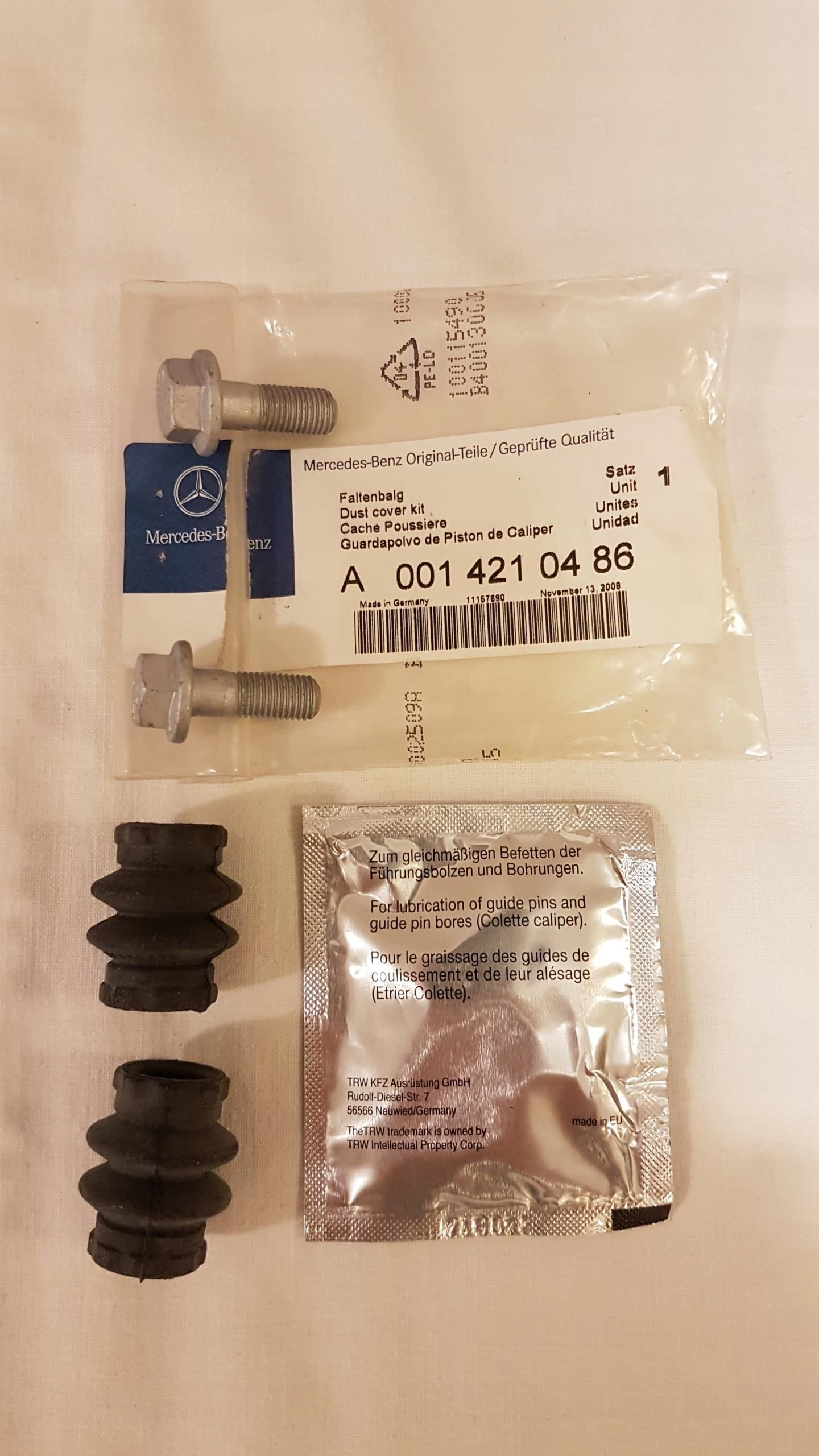 Zestaw naprawczy układu hamulcowego Mercedesbenz Oe Mercedes C203 ...