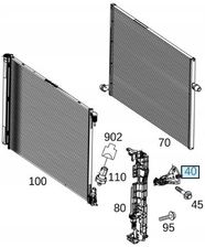 Mercedes Benz Oe Mocowanie Wspornik Chłodnicy W205 A2055014320 ...