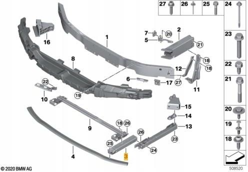Bmw Oe Strefa Zgniotu Dolna Prawa Lewa 1 F40 19 51117459888 - Opinie i ...