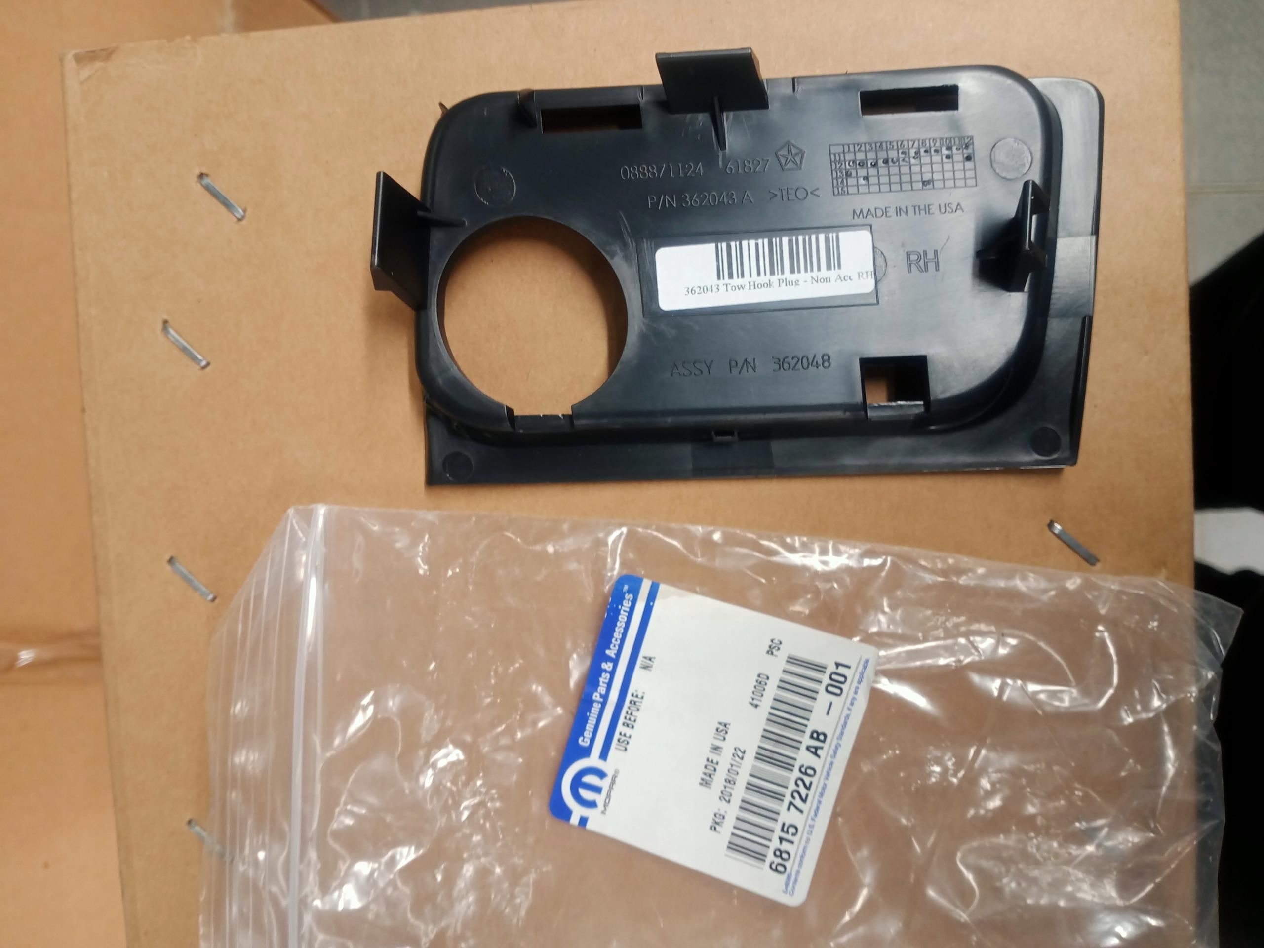 Mopar Zaślepka Zderzaka Prawa Jeep Grand Cherokee Usa 68157226Ab ...