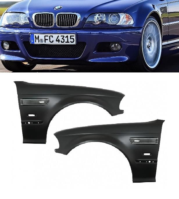 Błotnik samochodowy Jbm Błotniki Poszerzenia Bmw 3 E46 1998 2001 M3 ...