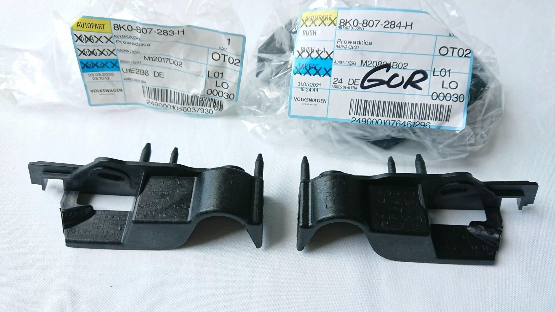 Volkswagen Oe Ślizg Mocowanie Zderzaka Przód L Plus P Audi A4 B8 8K0 ...