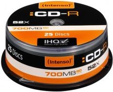 Nośnik danych Intenso CD-R 700Mb 52x spindel (25) (1001124) - Opinie i ceny na Ceneo.pl