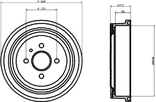 Bęben hamulcowy Textar Bębny Hamulcowe 90495034 568063 568267 9318 ...