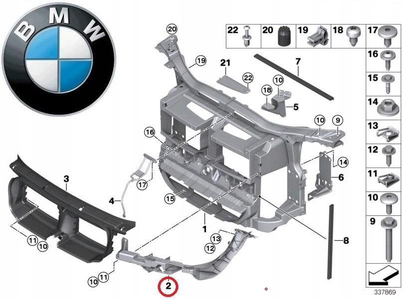 Bmw Oe Nowe Mocowanie Wspornik Uchwyt Lampy X1 Aso 51642990179 ...