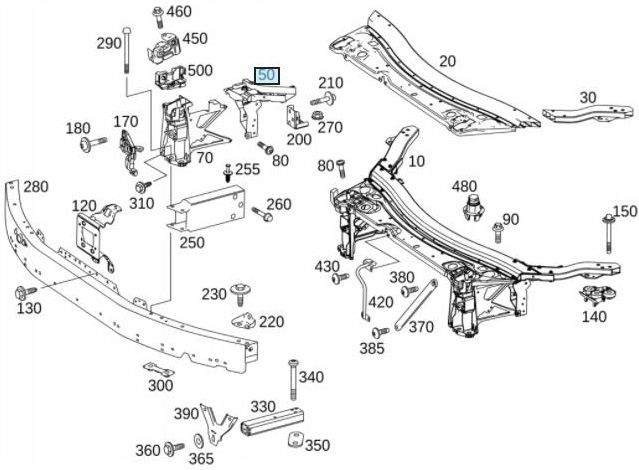 Mercedes Benz Oe Wspornik Mocowanie Pasa Glc X253 15 A2536210600 ...