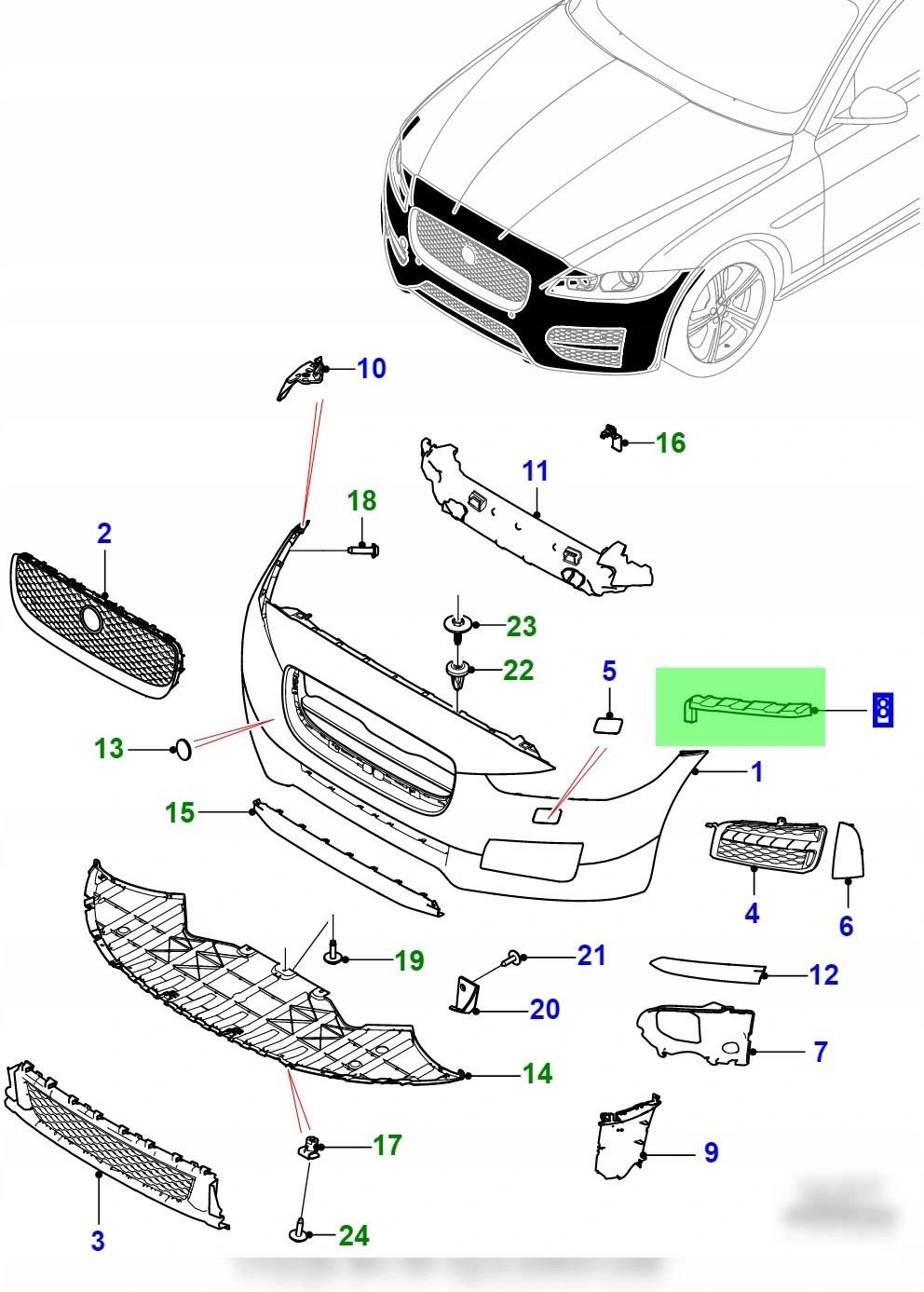 Jaguar Oe Styropia Absorber Zderzaka Xf X260 20 T2H4006 - Opinie i ceny ...
