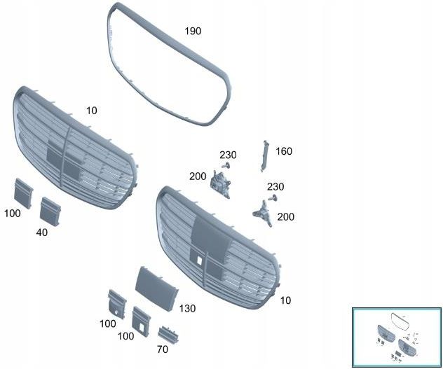 MercedesBenz Oe Atrapa Mercedes S Klasa 223 A2238803900 - Opinie i ceny ...