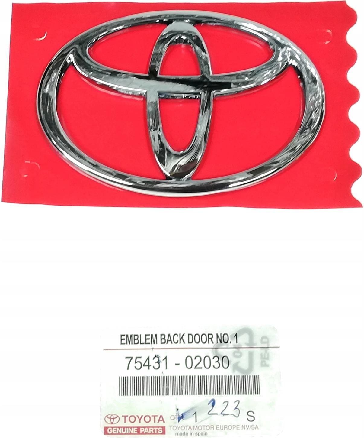 Klapa tylna Toyota Oe Corolla E12 0207 Znaczek Emblemat Klapa Bagażnika ...