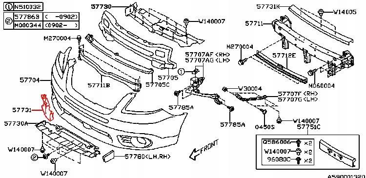 Subaru Oe Tribeca Zaślepka Nakładka Atrpa Zderzaka 57731Xa13A - Opinie ...