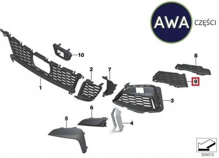 Bmw Oe 3 G20 G21 Atrapa Zderzaka Lewa 51748079719 8079719 - Opinie i ...
