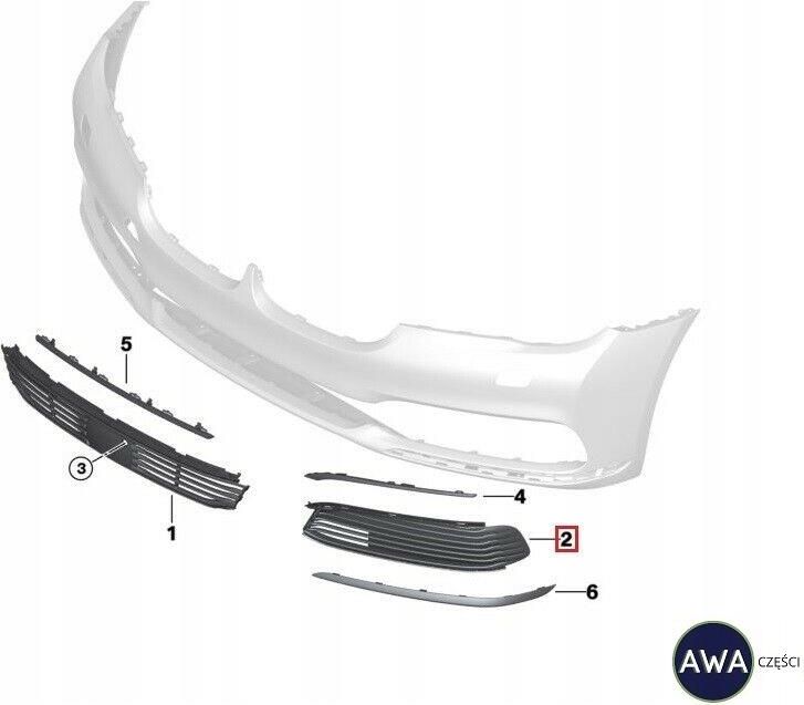 Bmw Oe 7 G11 G12 Kratka Wlotu Powietrza Prawy 51117486838 7486838 ...