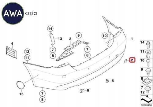 Bmw Oe 3 E90 Lci Zaślepka Zderzaka Tyl 51127202673 7202673 - Opinie i ...