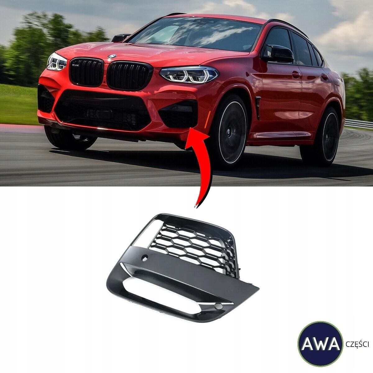 Bmw Oe X3 X4 G01 G02 MPakiet Atrapa Zderzaka Lewa 51118092757 8092757 ...
