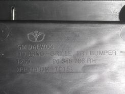 Daewoo Oe Zaślepka Kratka Zderzaka Aveo Chevrolet Oryginał 96648785 ...
