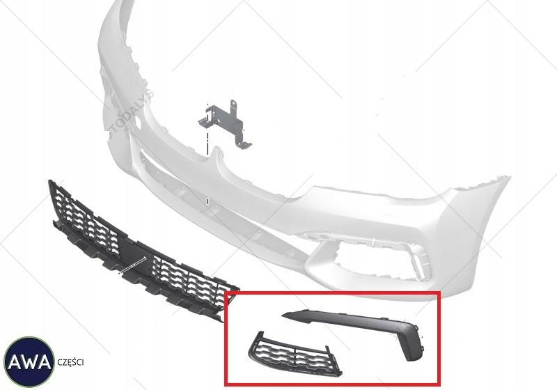 Bmw Oe 7 G11 MPakiet Atrapa Zderzaka Lewa Plus Listwa 51118061127 ...
