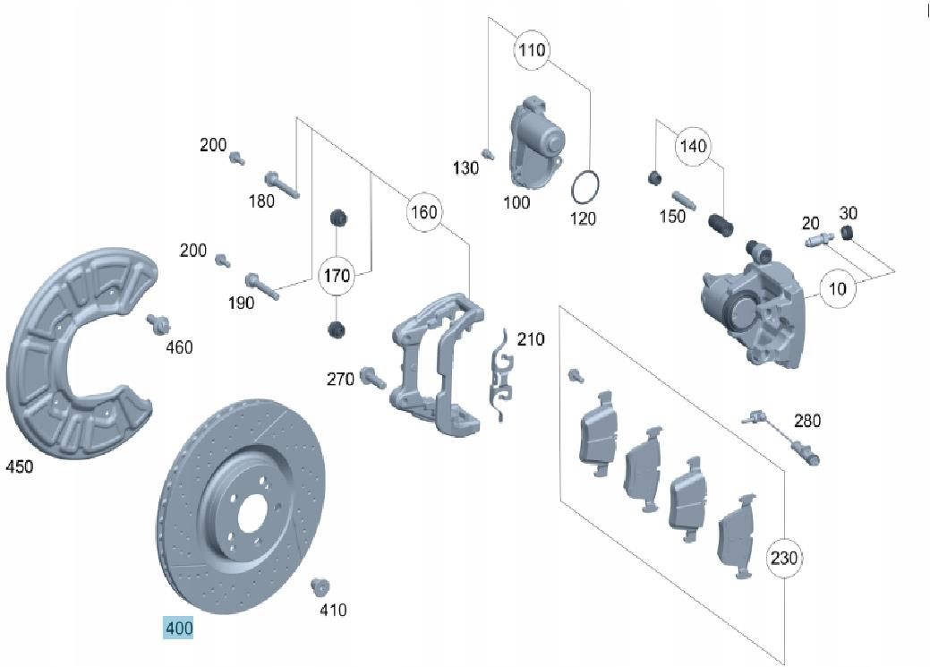 Tarcza hamulcowa Mercedesbenz Oe Org Tarcza Ham Tył A0004231712 ...