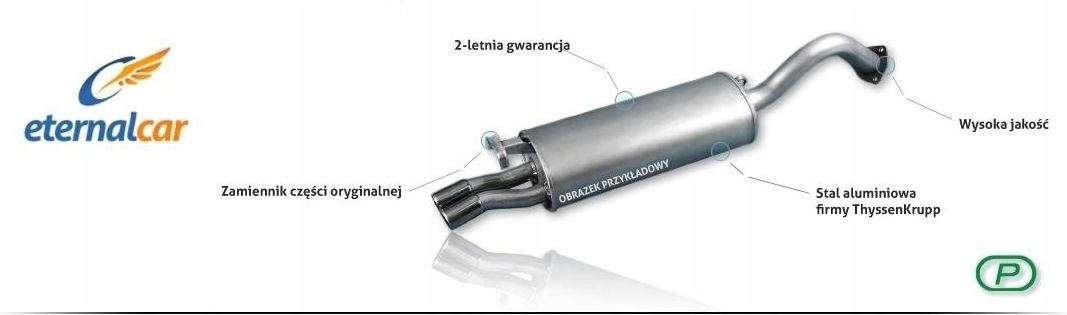 Polmo Tłumik Końcowy Bmw 5 E39 520I 523I 525I 528I 530I P0335 - opinie ...