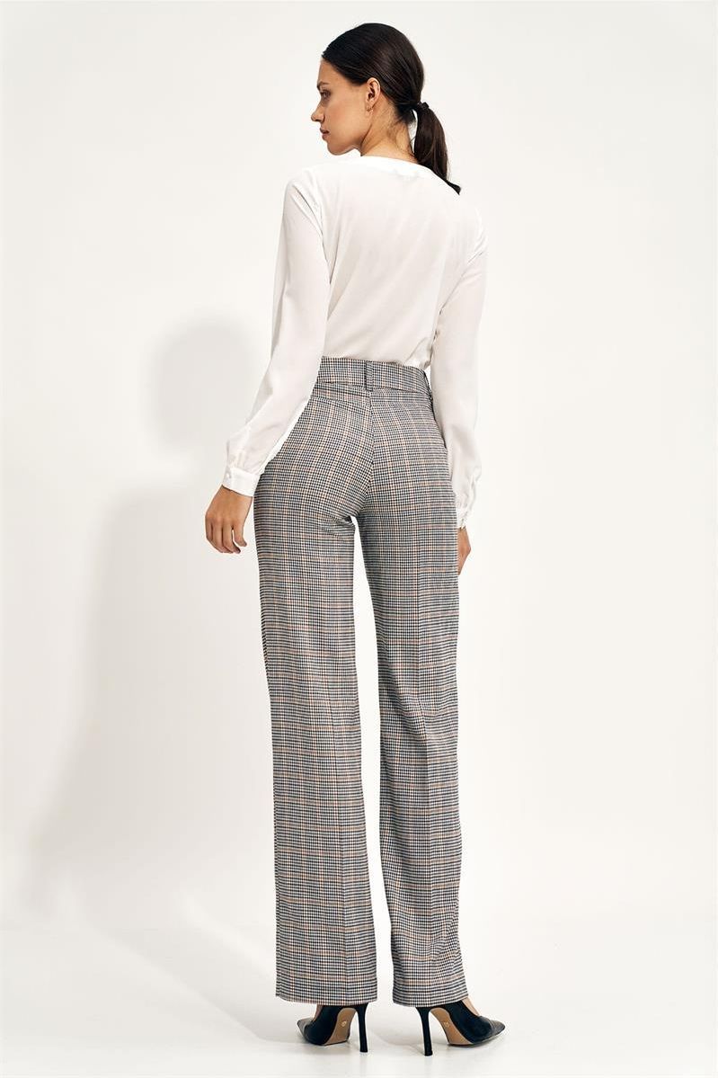 Szerokie spodnie damskie typu wide leg (Czarny, L) - Ceny i opinie ...