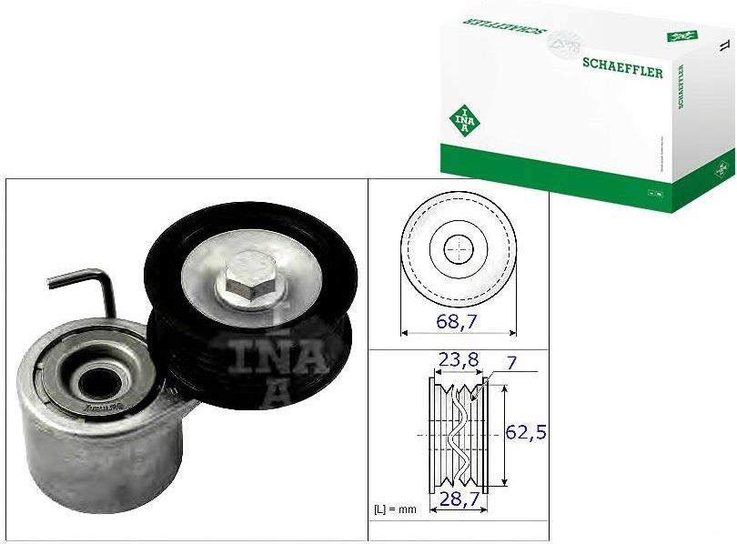 Mechanizm rozrządu Ina Rolka Napinacza Paska Kli go 56371 950961 Ina534 ...
