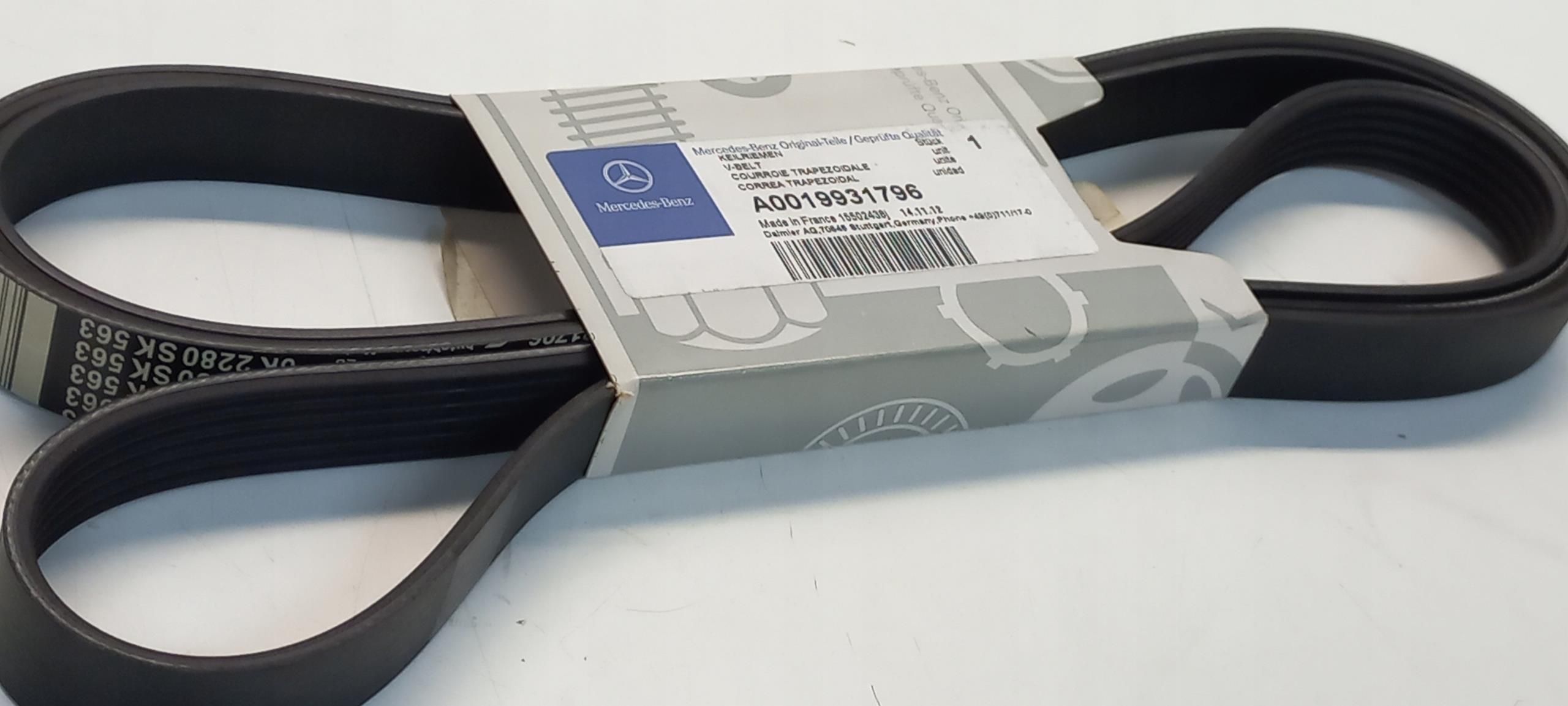 MercedesBenz Oe Pasek Kli Mercedes Sprinter 906 A 0019931796 001 993 17 ...
