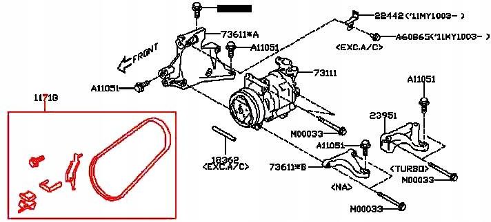 Subaru Oe Forester Pasek Kli Wielorowkowy Klimat 11718Aa082 - Opinie i ...