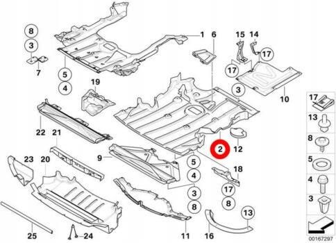 Bmw Oe 3 E90 E91 D Lci MPakiet Ekran Komory Silnika 51718047423 8047423 ...