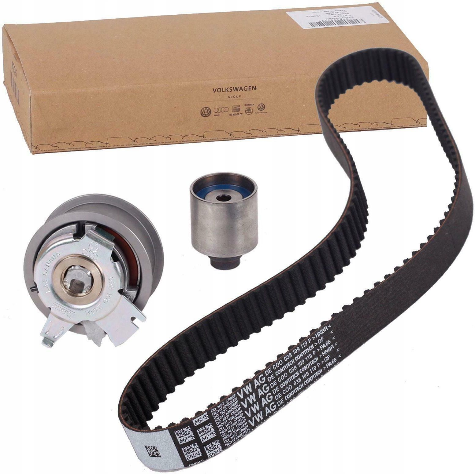 Mechanizm rozrządu Skoda Oe Pasek Rozrządu Zestaw 038198119A Oryginał ...