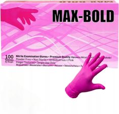 Maxter Glove Manufacturing Rękawice Nitrylowe Różowe Fuksja Maxbold M ...