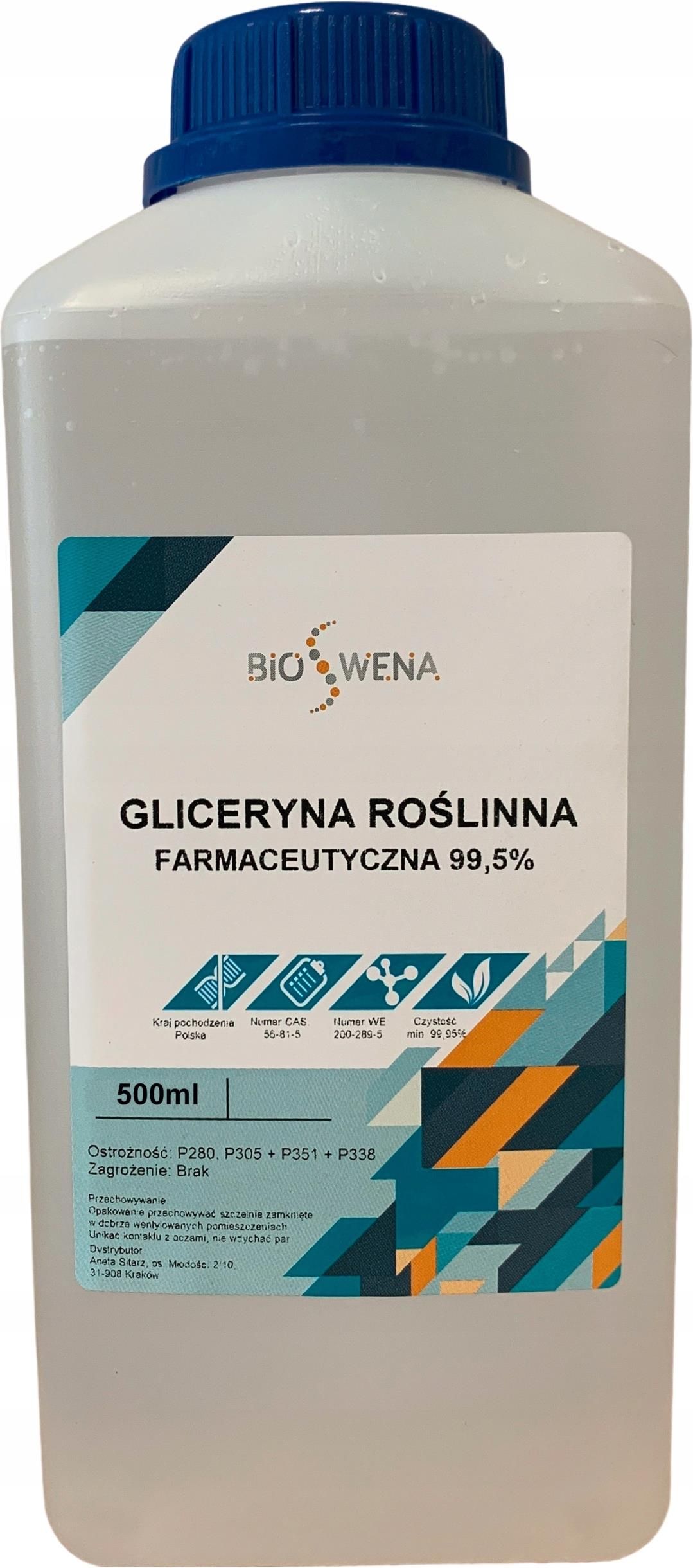 Bioswena Gliceryna Rośl Farmaceutyczna 500Ml 99 5% - ceny i opinie ...