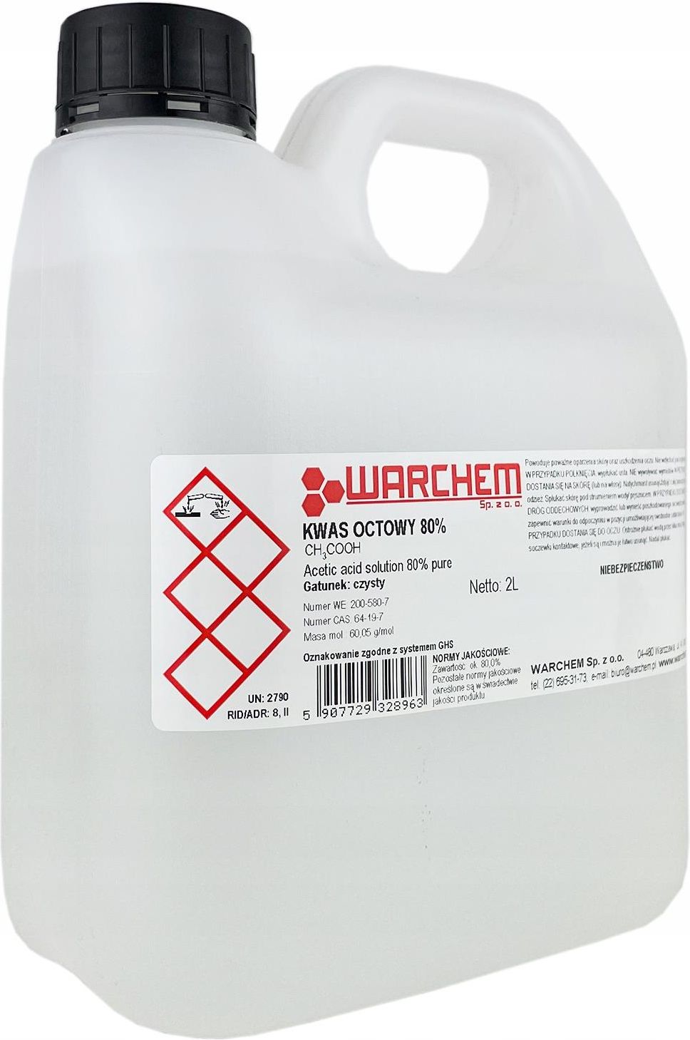 Warchem Kwas Octowy 80% (Esencja Octowa) Czysty 2L - ceny i opinie ...