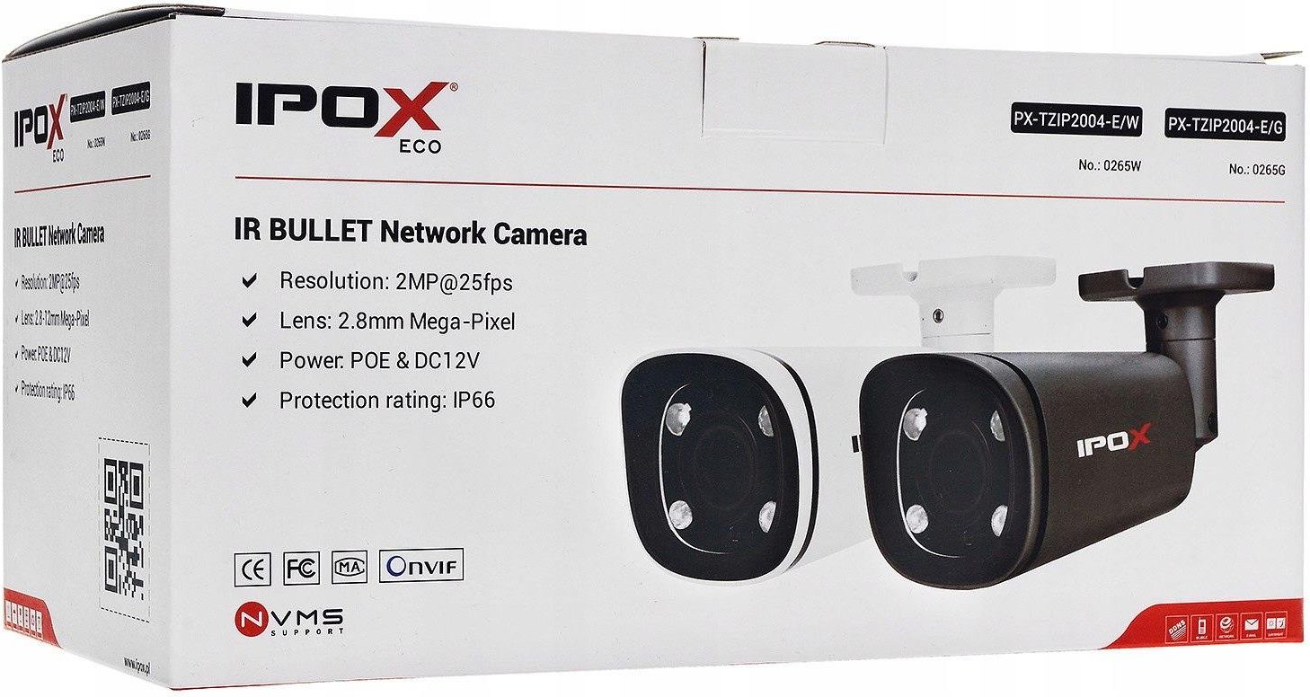 Kamera przemysłowa Kamera Ip 2Mpx Px Tzip2004 E Ipox (PXTZIP2004EG ...
