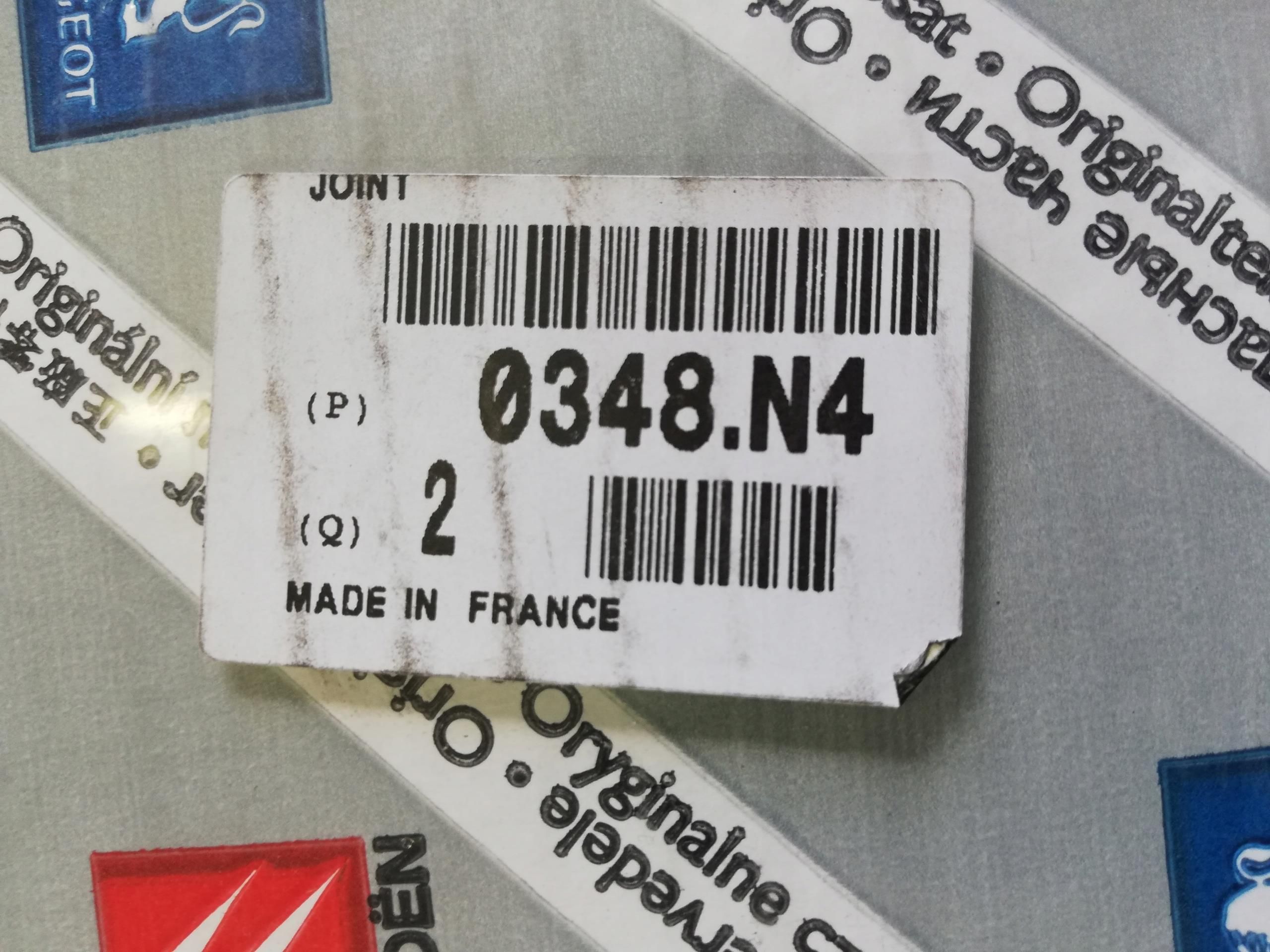 Citroen Oe Uszczelka Kolektora Ssącego C4 C5 Xantia 0348N4 0348 N4 ...