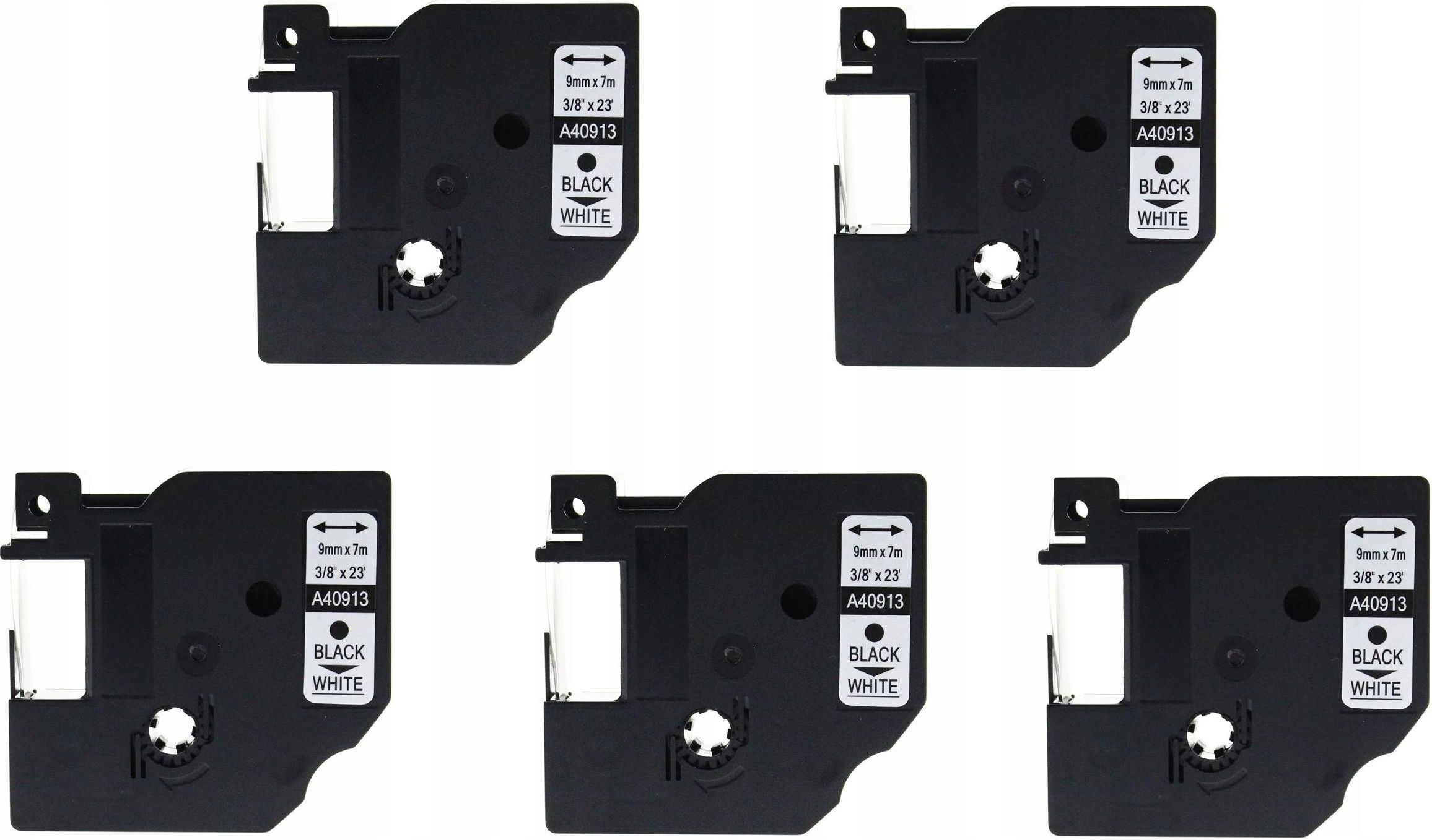 Taśma barwiąca 5X Zamiennik Taśmy A40913 Dla Dymo D1 (40913) - Ceny i ...