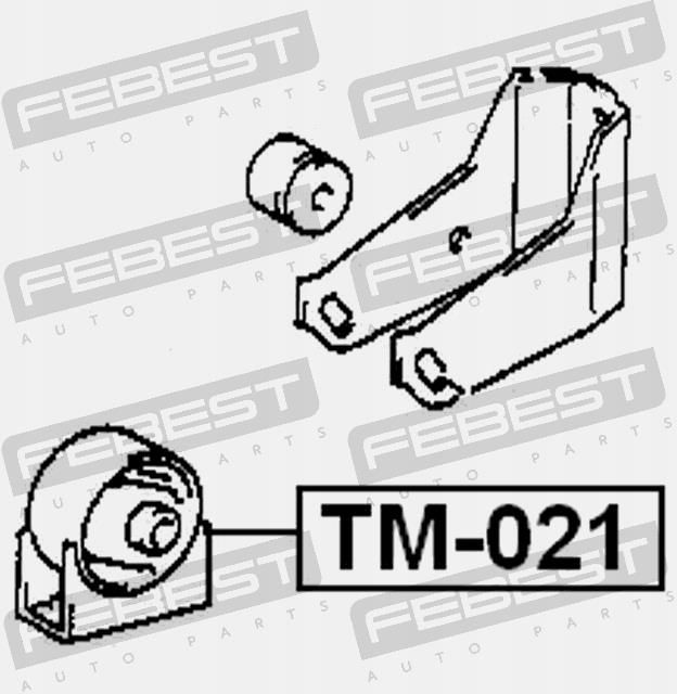 Zawieszenie silnika Febest Toyota Caldina St191 Poduszka Silnika Tm021 ...
