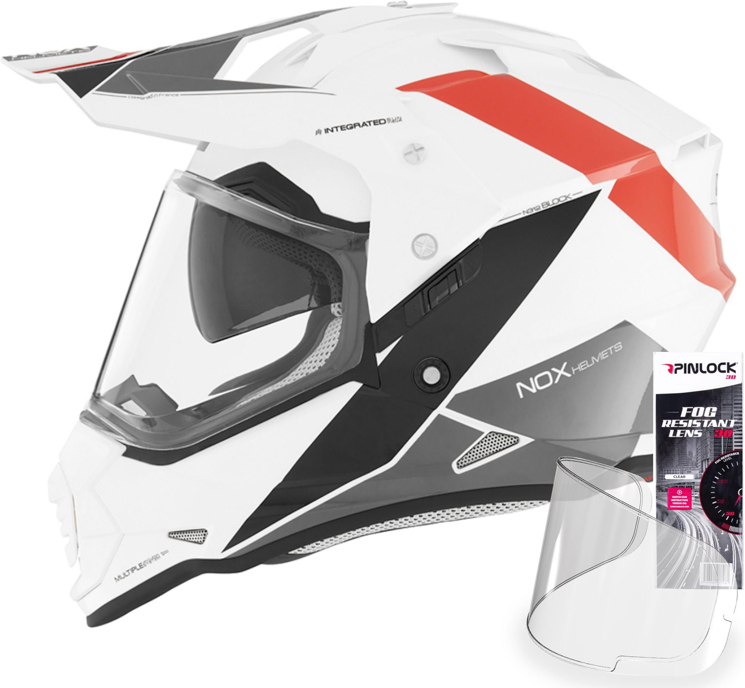 Kask motocyklowy Nox N312 Block Cross Pinlock Xxl - Opinie i ceny na ...