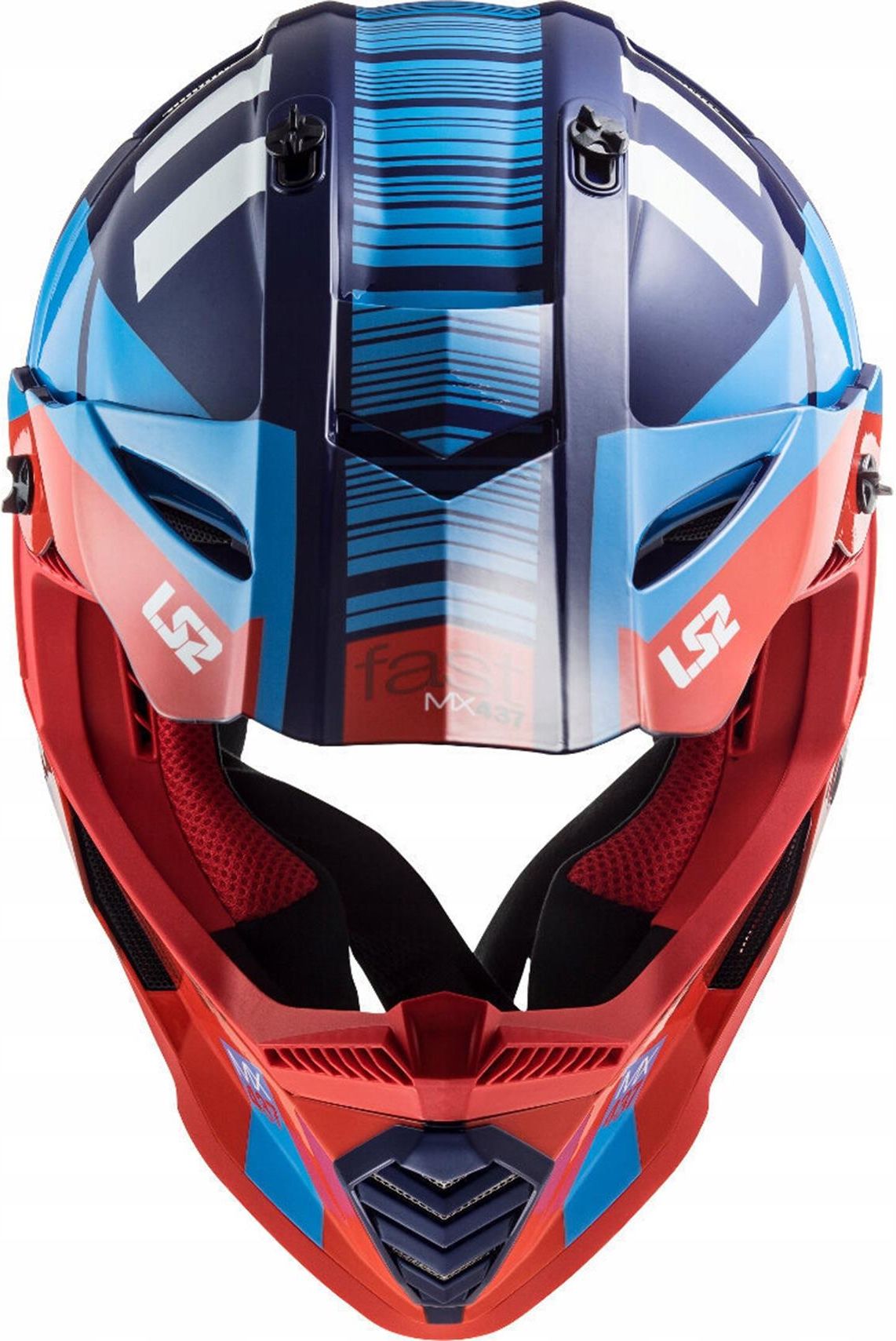 Kask motocyklowy Ls2 Enduro Mx437 Fast Evo Xcode Red Blue - Opinie i ...