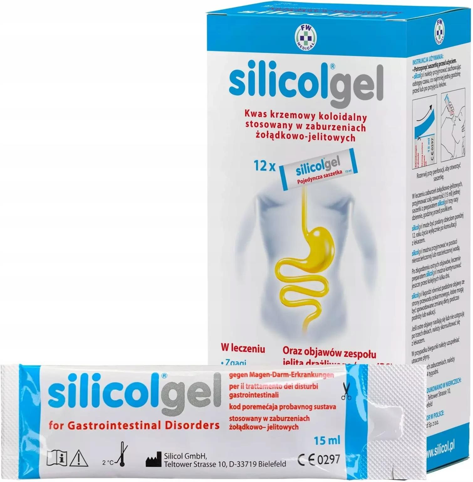 Silicolgel żel doustny 12sasz. x 15ml - Opinie i ceny na Ceneo.pl