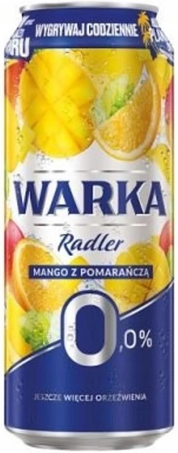 PIWO WARKA RADLER MANGO Z POMARANCZA 0% 500ML GZ PUSZKA - PIWO WARKA ...